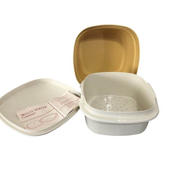 Tupperware | Kitchen | Vintage Tupperware Multi Server 3 Pc Container ...